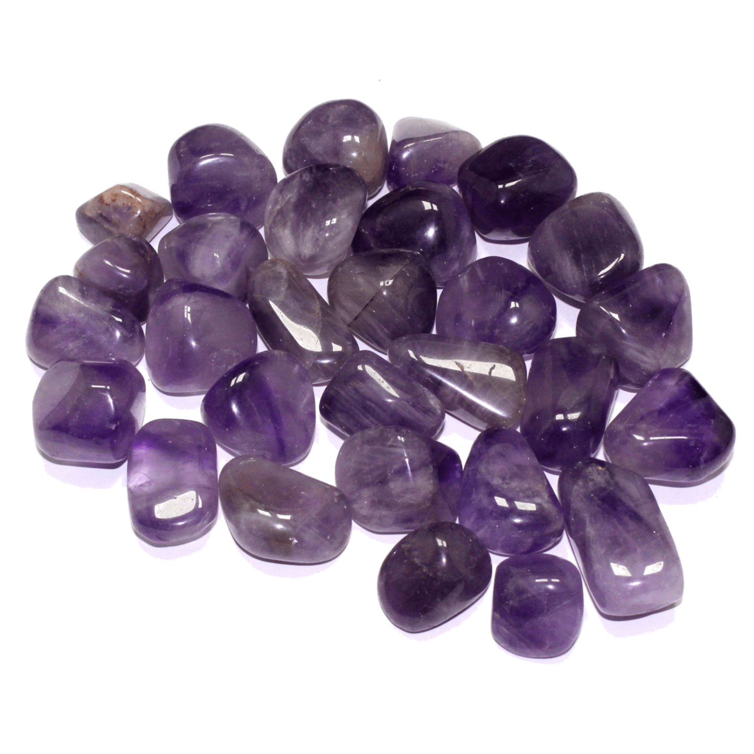 AMETHYST TUMBLED STONE SINGLE - Papa Jim's Botanica