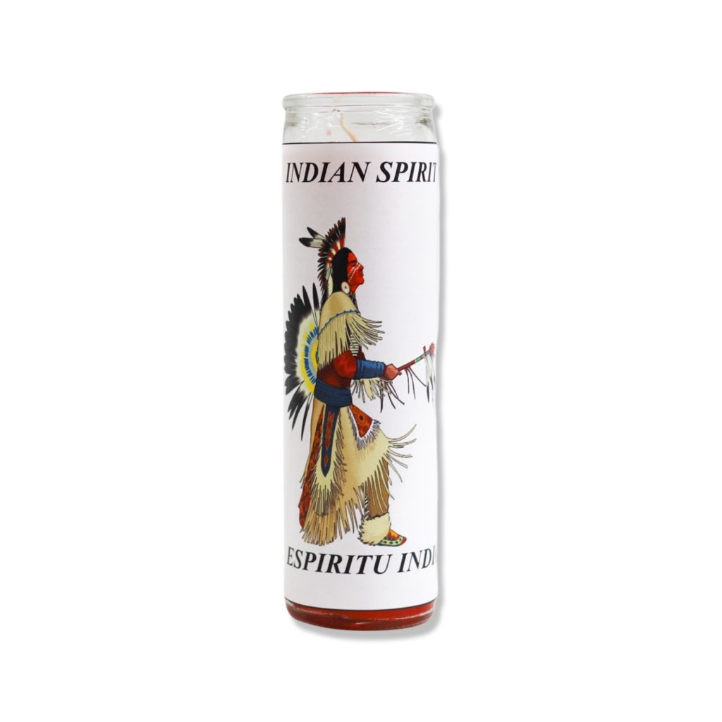 INDIAN SPIRIT 7 DAY GLASS CANDLE - Papa Jim's Botanica