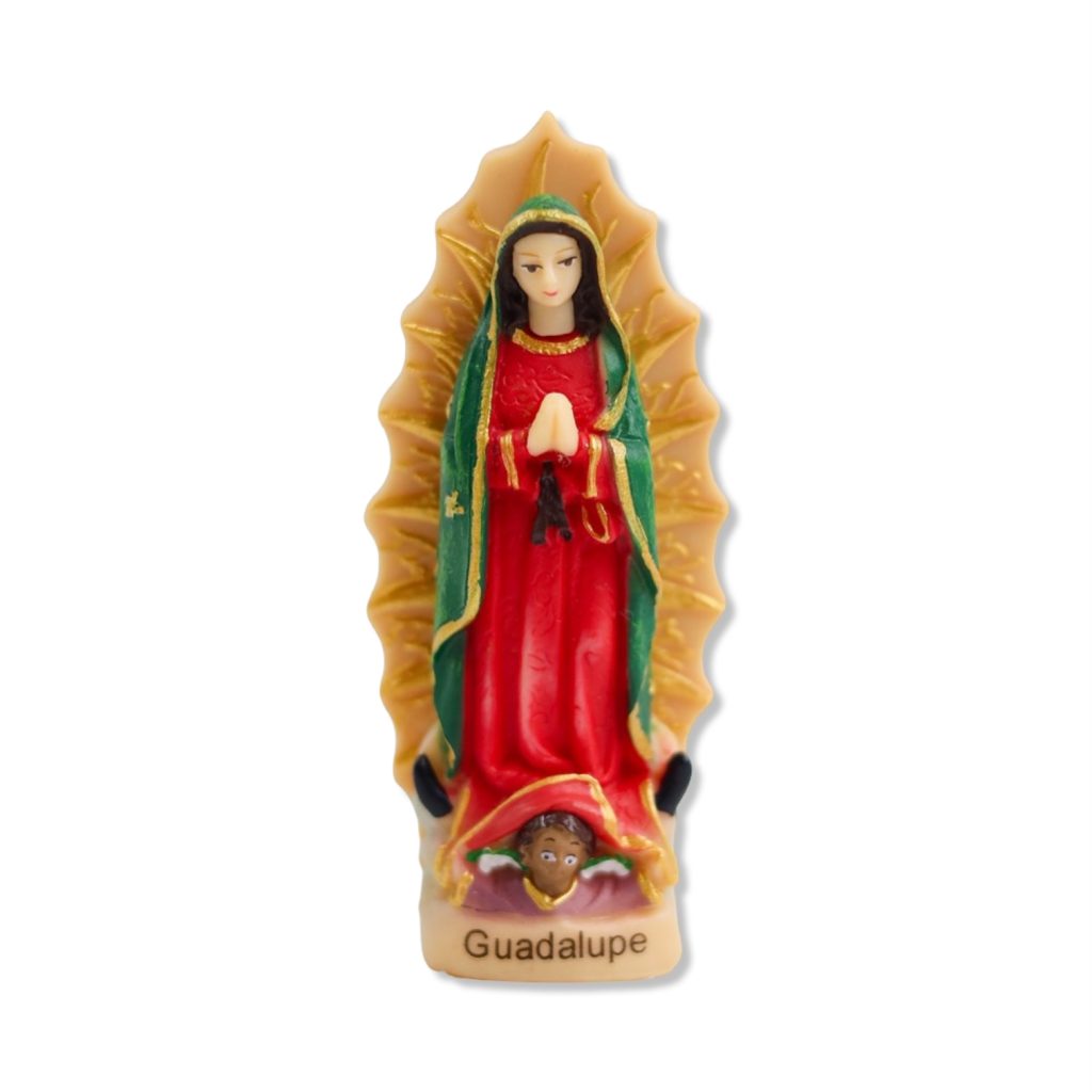 VIRGEN DE GUADALUPE 3" STATUE - Papa Jim's Botanica
